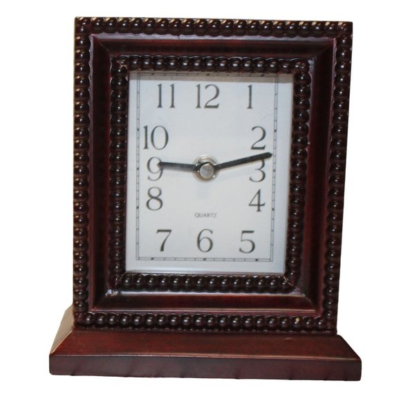 Unbranded | Accents | Traditional Desk Clock Red Cherry Color Battery ...